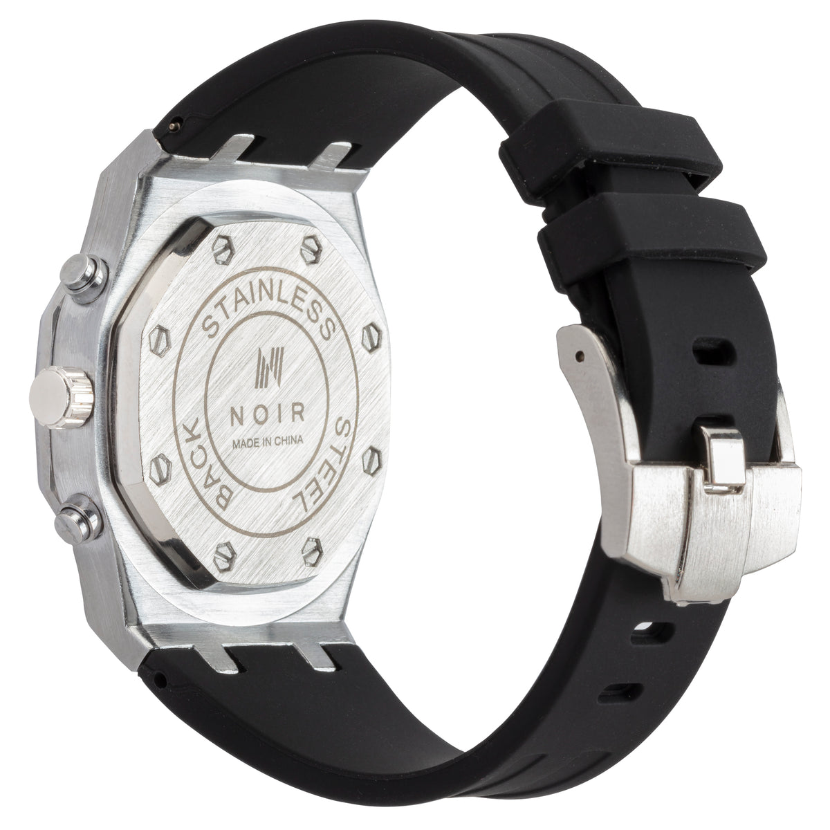 Visage Noir Argenté Chronograph – Noir Luxury